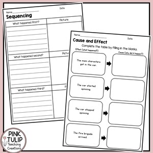 Reading Comprehension - the Car Crash - Etsy