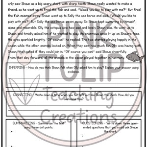 Comprehension Worksheets - Reading Strategies Set #7 - Etsy