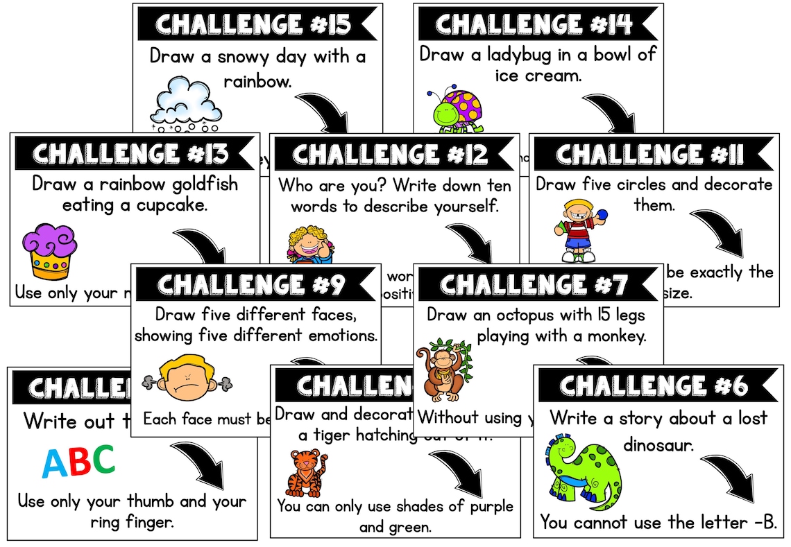 Early Finisher Student Challenges - Build Persistence - Etsy