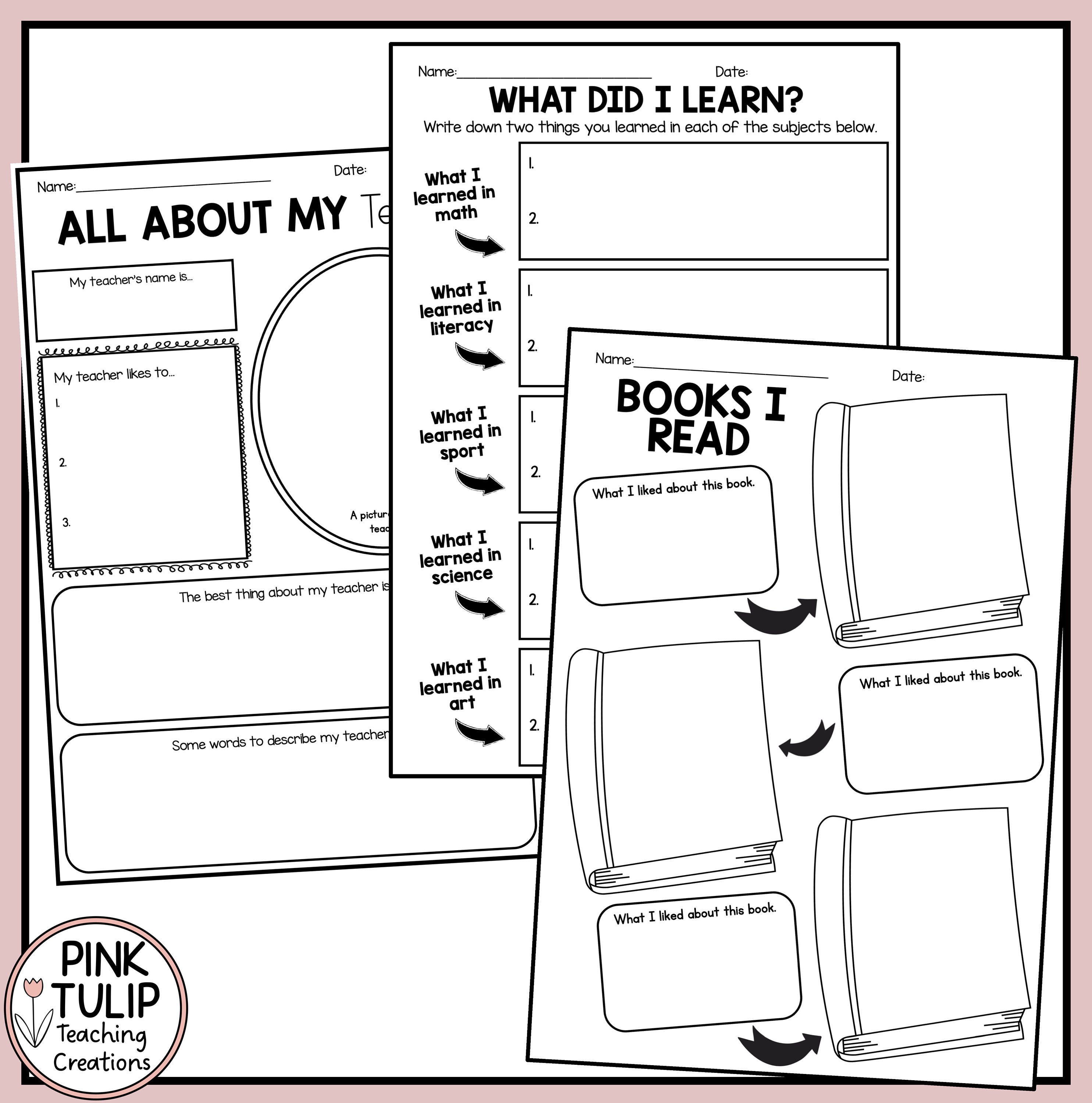 End of School Year Activity Pack - 20 No Prep Pages - Etsy