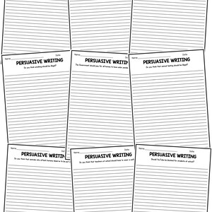 Persuasive Writing Prompts - Lightning Writing - Etsy