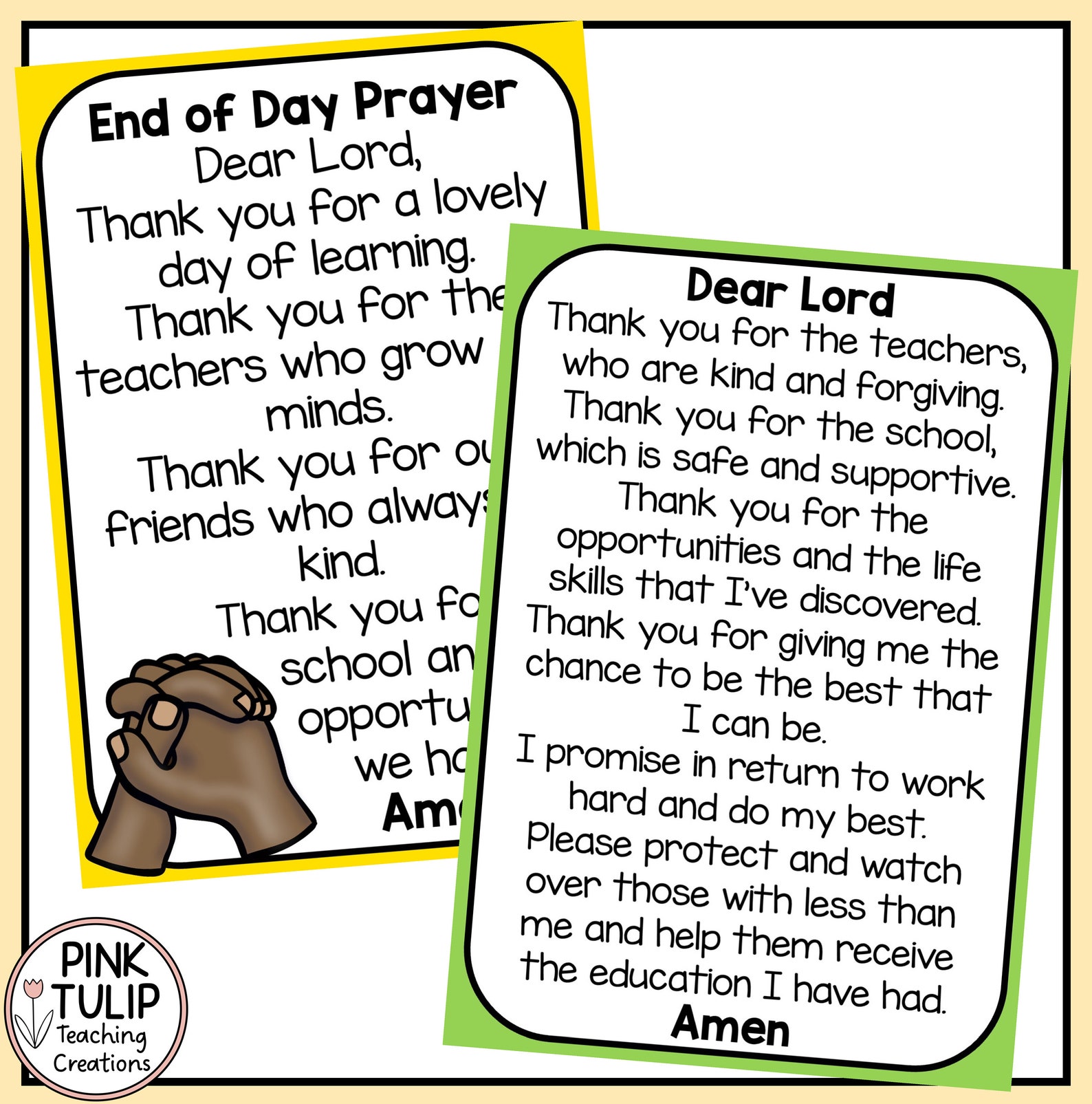 Pack of Beautiful Catholic Classroom Prayers - Etsy