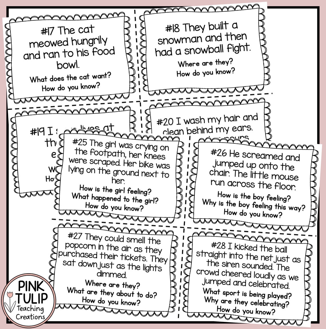 Making Inferences (inferring) - Task Cards - Etsy