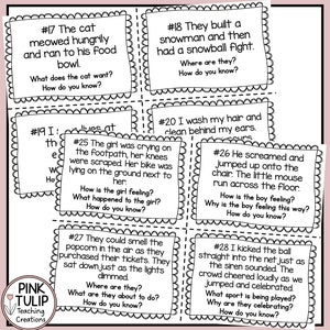 Making Inferences (inferring) - Task Cards - Etsy