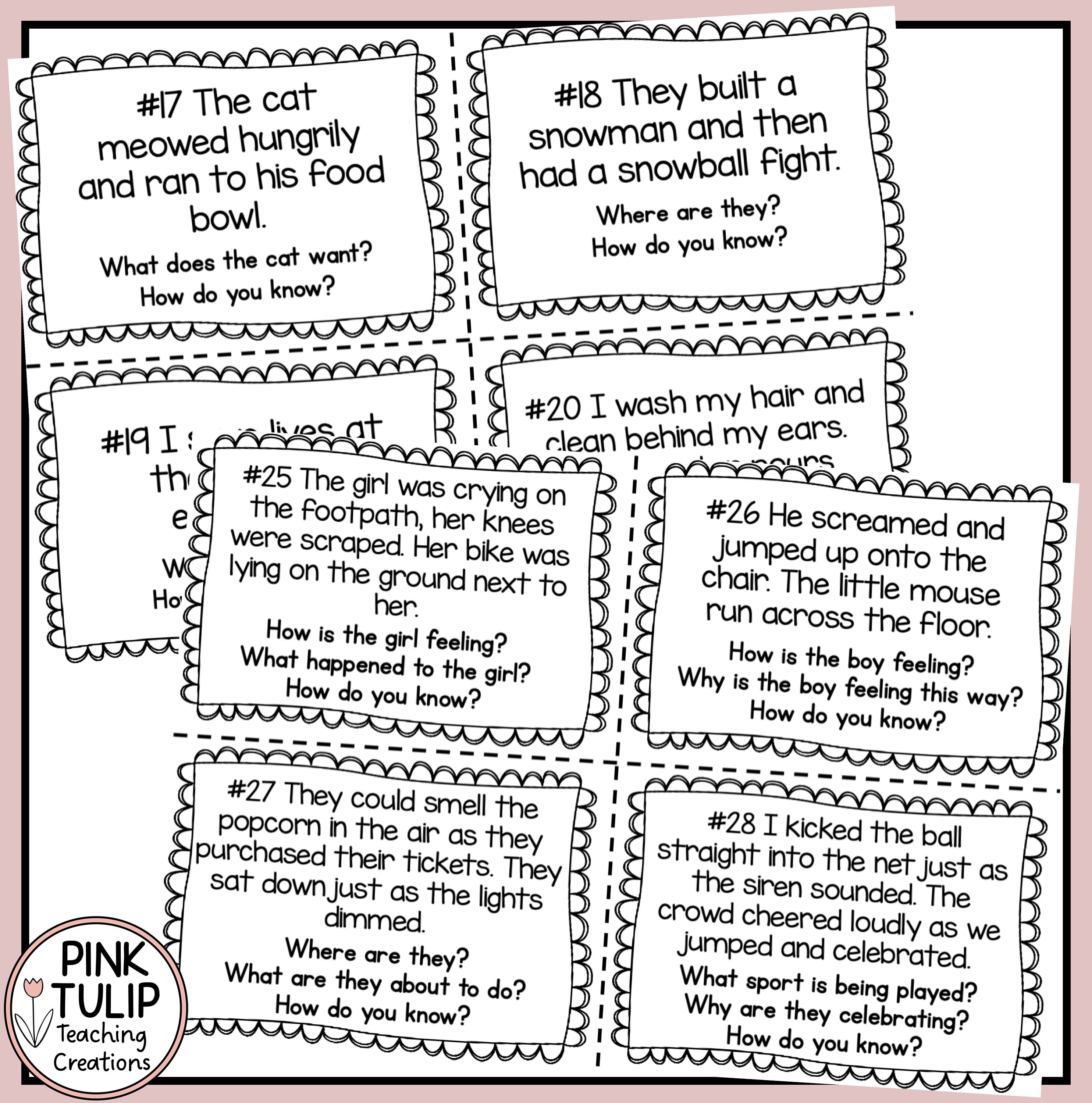 Making Inferences (inferring) - Task Cards - Etsy