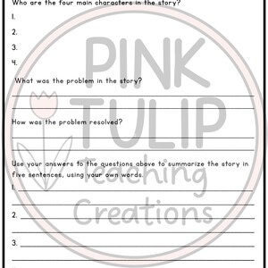 Jerry the Giraffe - Story and Reading Comprehension Pack - Etsy