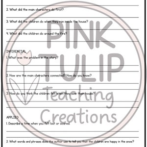 Comprehension Worksheets - Reading Strategies Set #8 - Etsy