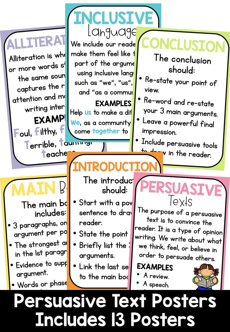 Persuasive Text - Reading and Writing Bundle - Etsy