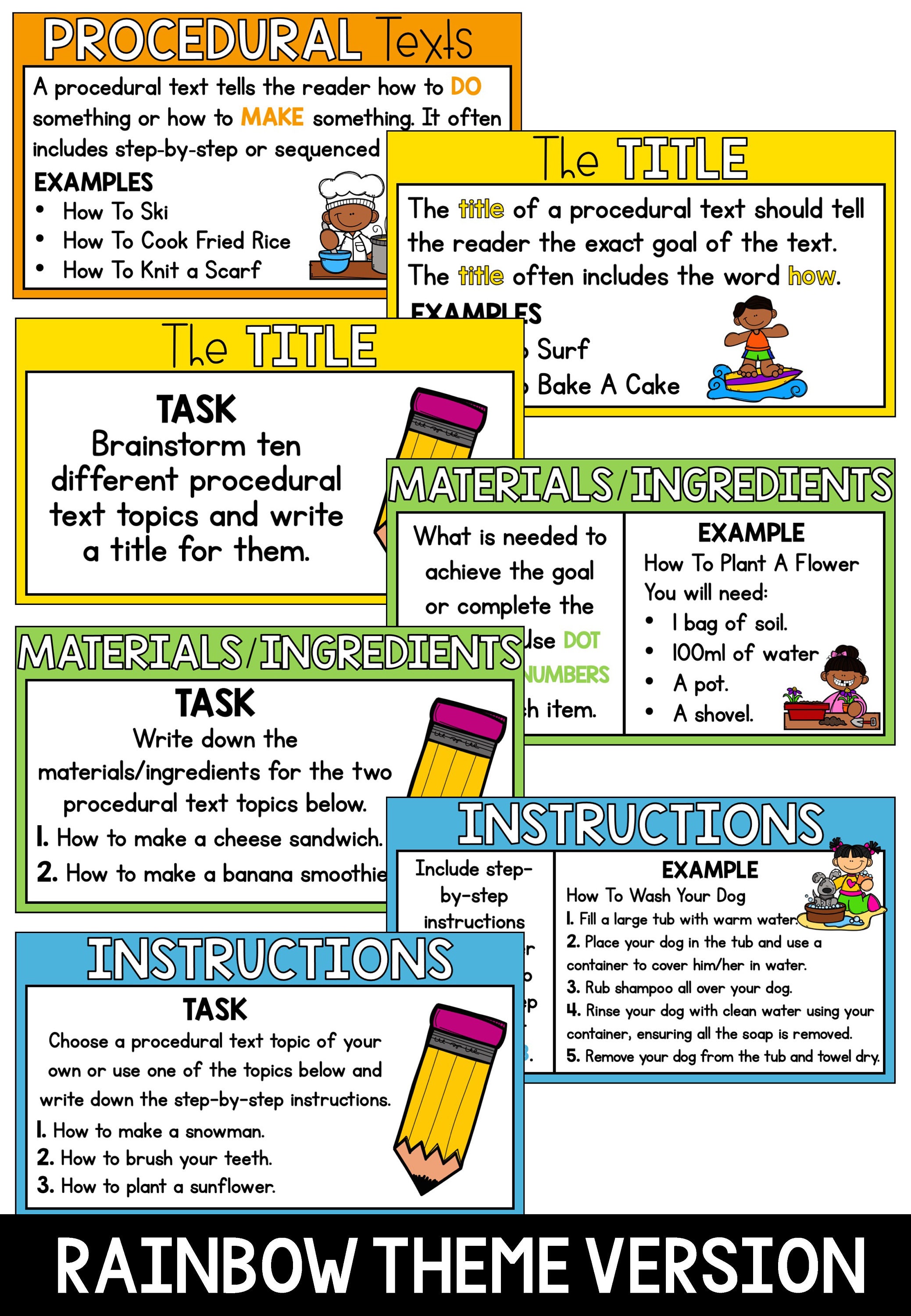 Procedural Text Reading Writing Powerpoint Presentation Guided Teaching ...