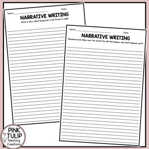 Narrative Writing Prompts - Lightning Writing - Etsy