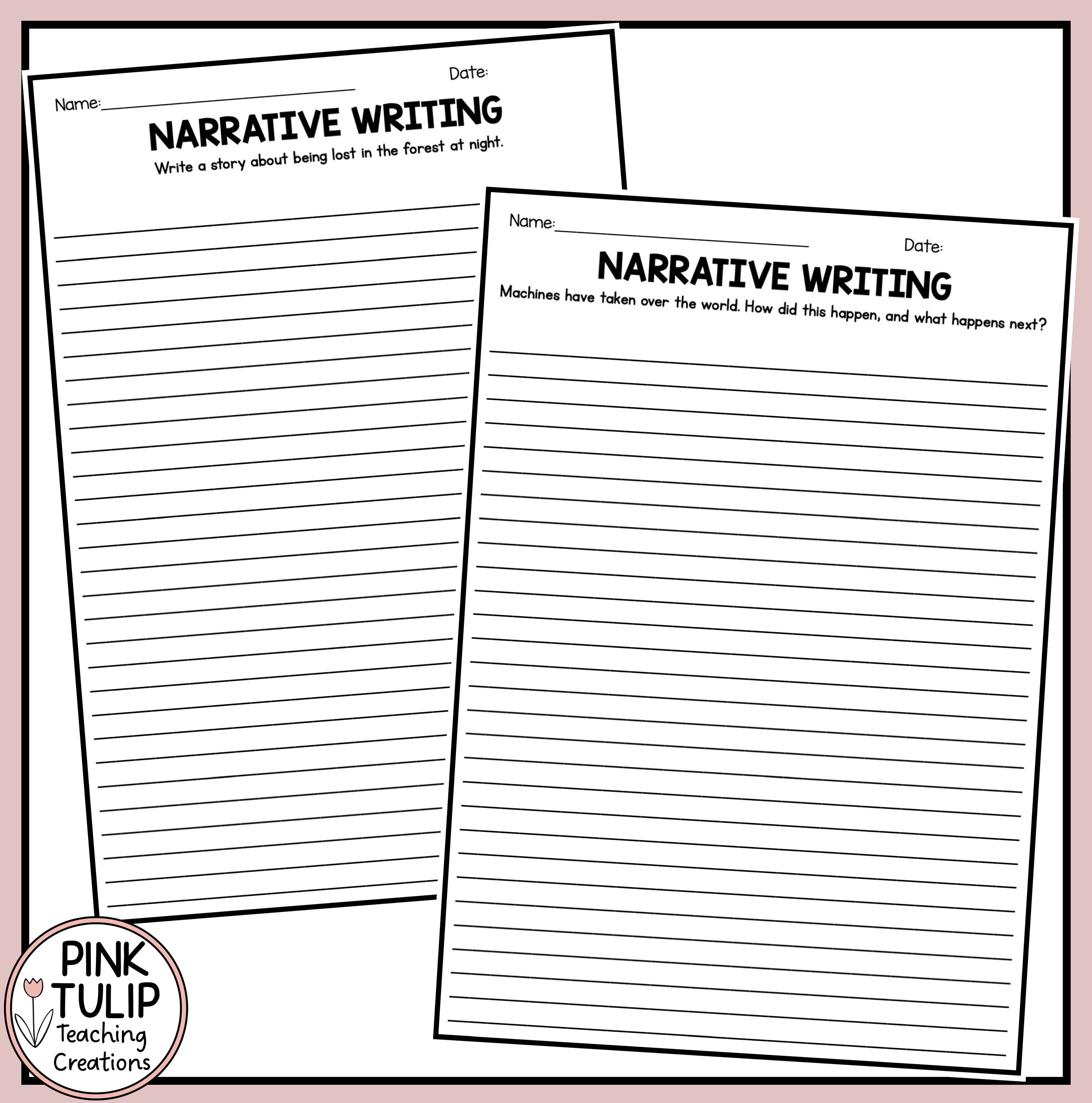 Narrative Writing Prompts - Lightning Writing - Etsy