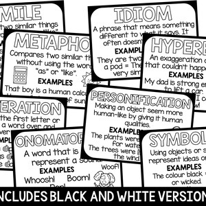 Figurative Language Posters Classroom Decor - Etsy