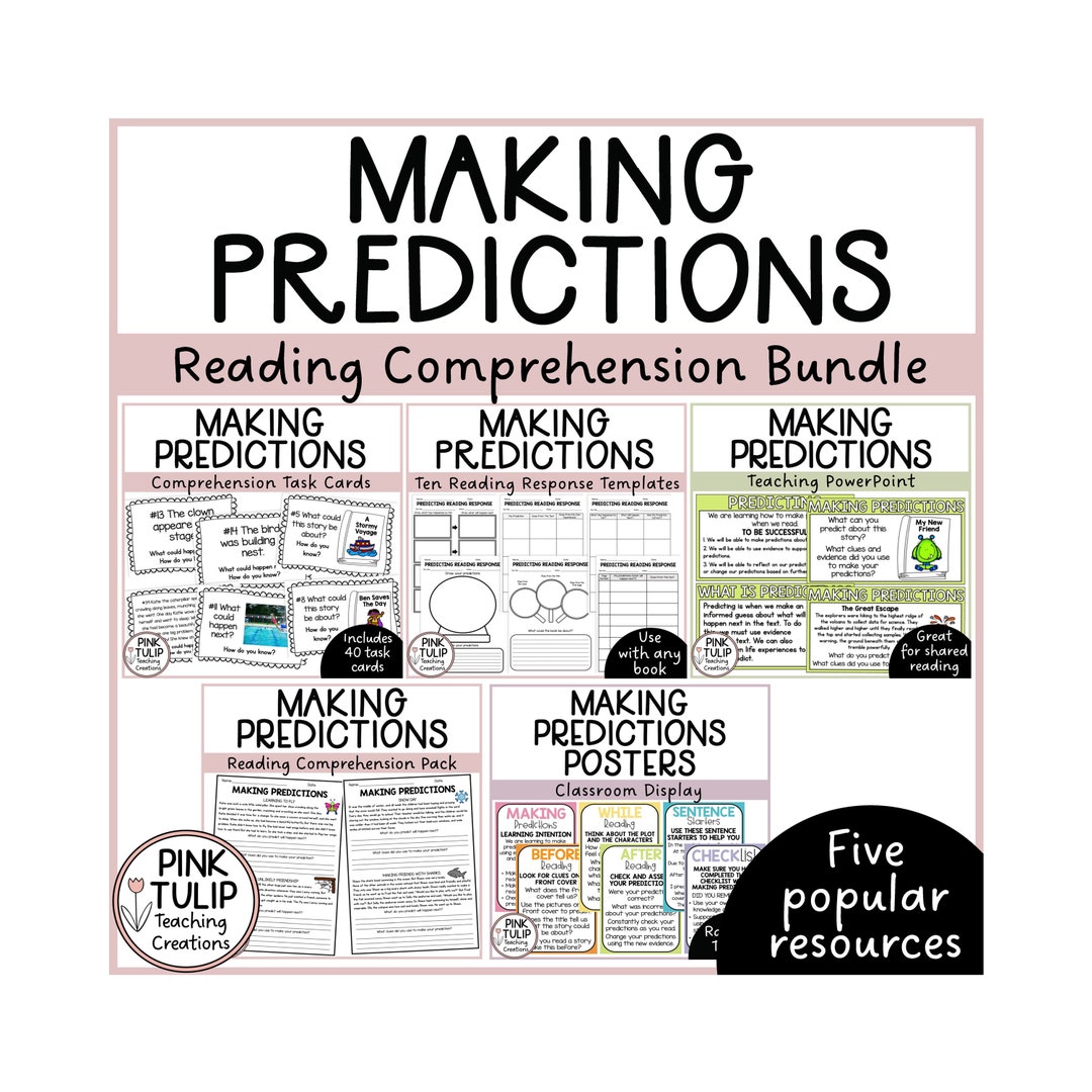 Making Predictions (predicting) - Reading Comprehension Bundle - Etsy
