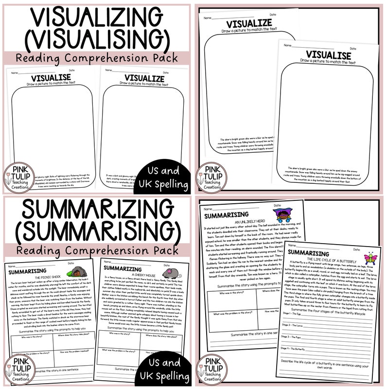 Reading Strategy Bundle - Comprehension Passages - Etsy