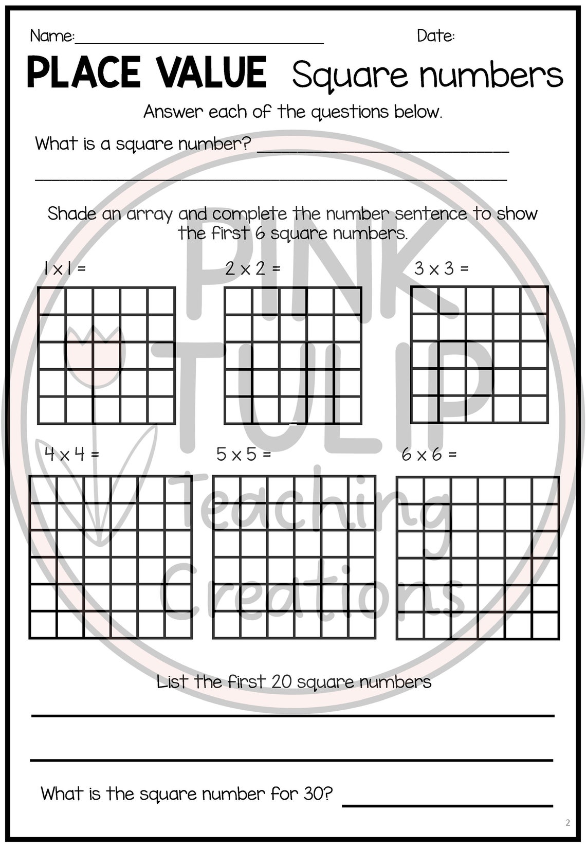 Place Value Into the Millions - Worksheet Pack - Etsy