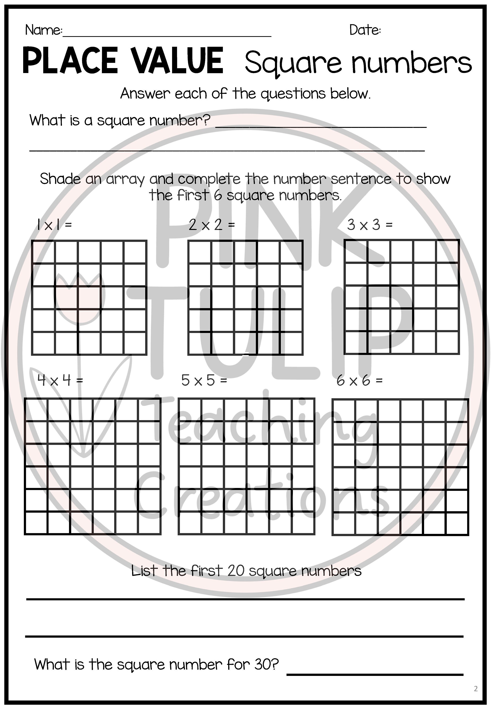 Place Value Into the Millions - Worksheet Pack - Etsy