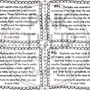 Visualizing (visualising) - Task Cards - Etsy