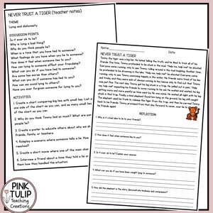 Social Emotional Comprehension Passages - With Reflection Questions - Etsy