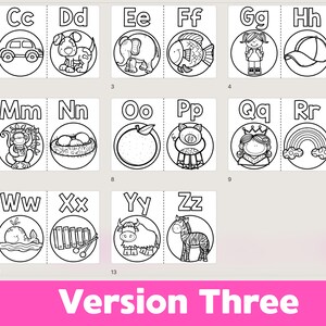 Alphabet Flash Cards Bright Rainbow Theme - Etsy