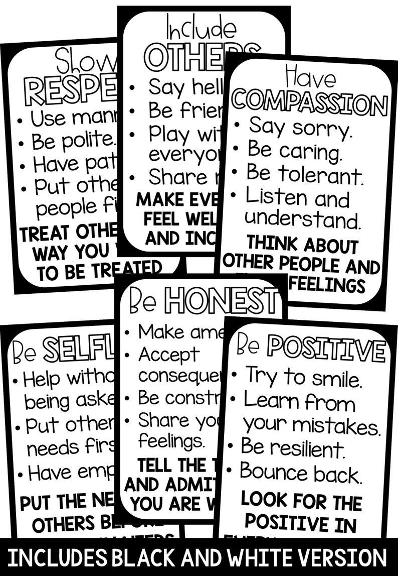 Kindness Posters - Classroom Decor - Etsy