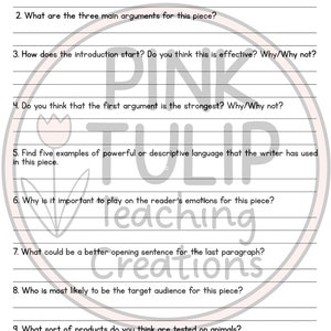 Persuasive Text Examples - Ten Reading Samples With Comprehension - Etsy