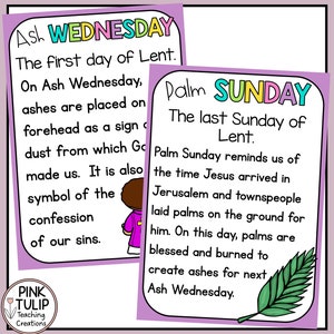 Lent Posters - Classroom Decor - Etsy