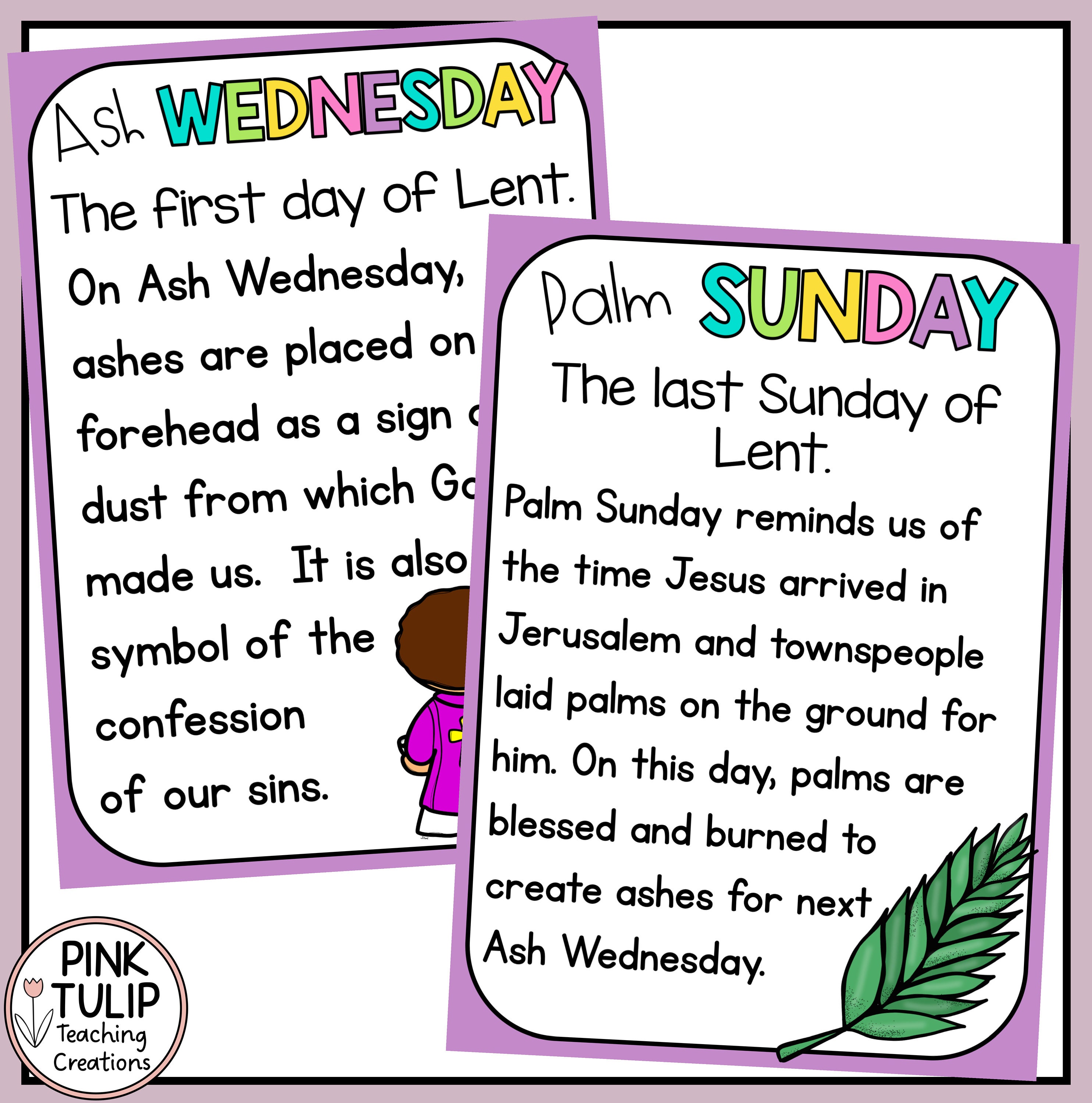 Lent Posters - Classroom Decor - Etsy