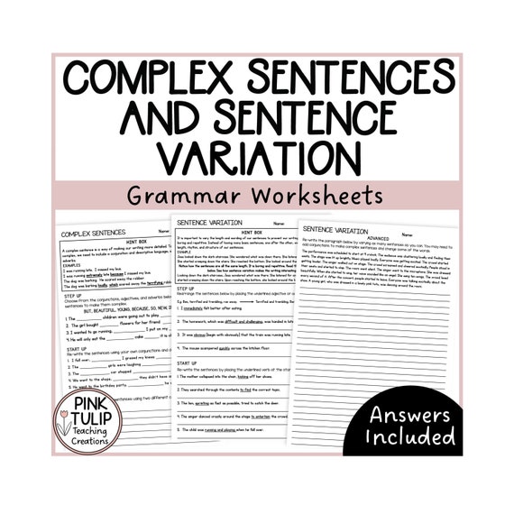 Variation Worksheets