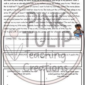 Comprehension Worksheets Reading Strategies Set 3 - Etsy