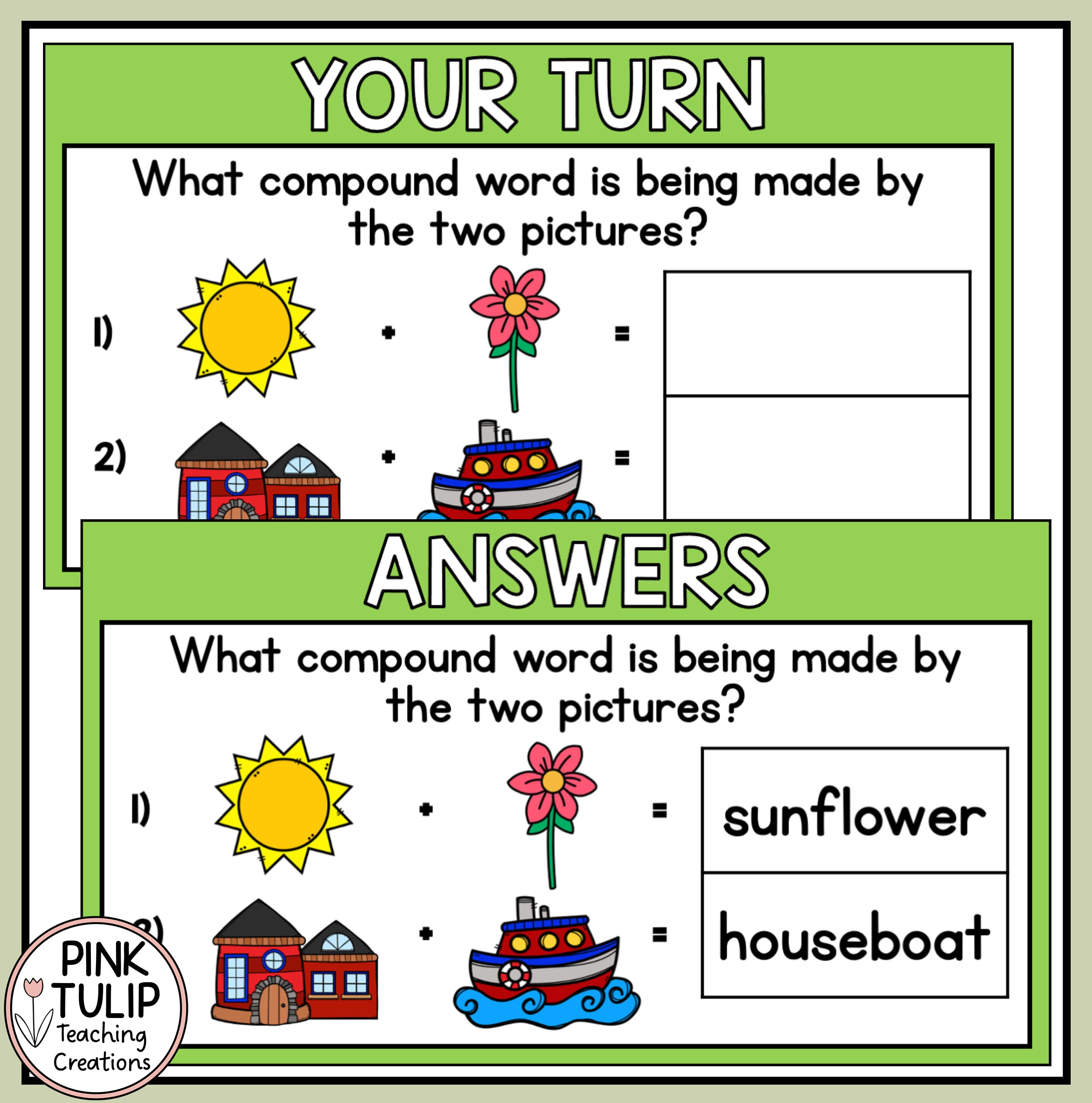 Compound Words Powerpoint - Guided Teaching - Etsy