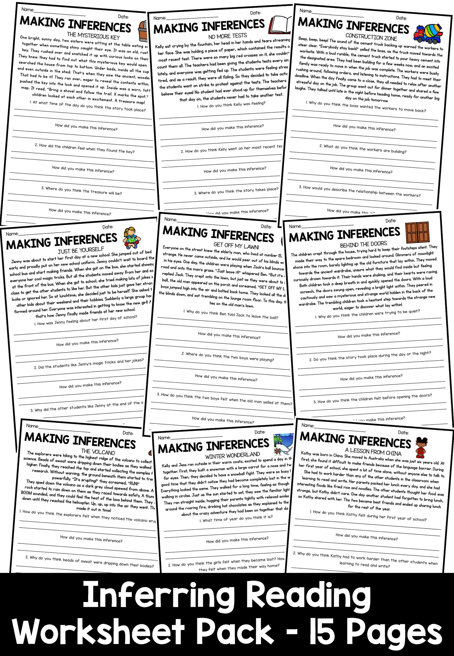 Making Inferences and Drawing Conclusions - Reading Comprehension ...