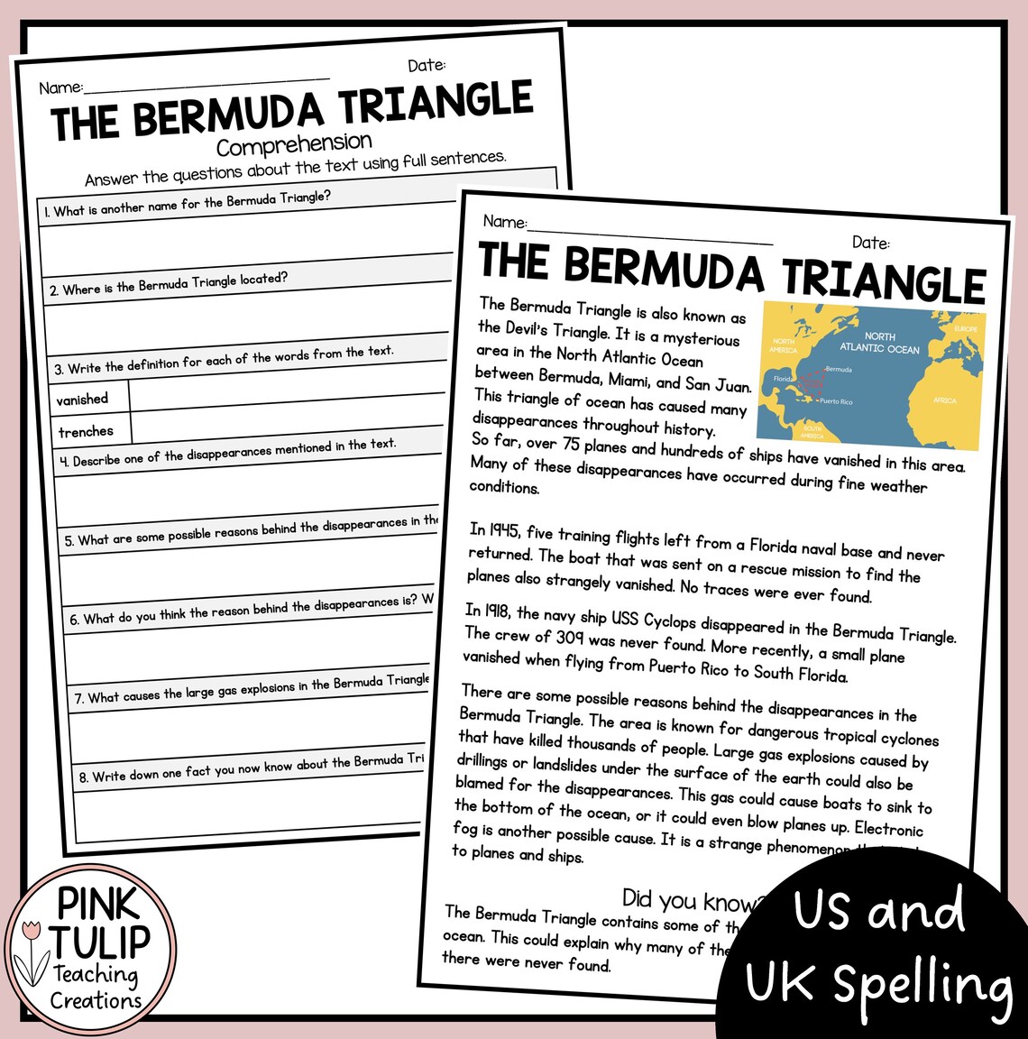 Information Text Examples - Ten Reading Samples With Comprehension - Etsy