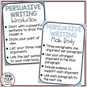 Persuasive Writing Posters - Earth Tones Classroom Decor - Etsy