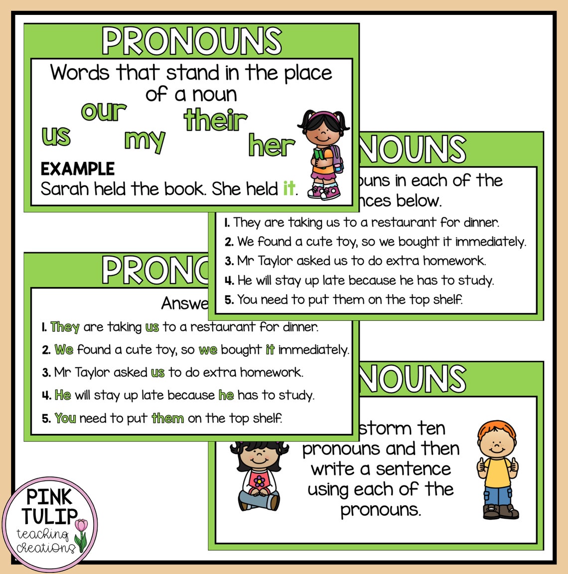 Types of Nouns Powerpoint - Guided Teaching - Etsy