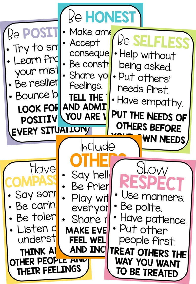 Kindness Posters - Classroom Decor - Etsy