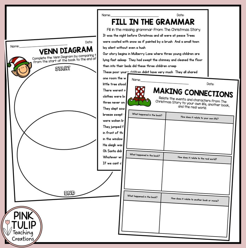 Christmas Story Activity Book - Etsy