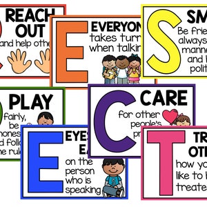 Respect Acrostic Poem Poster Set - Classroom Decor - Etsy
