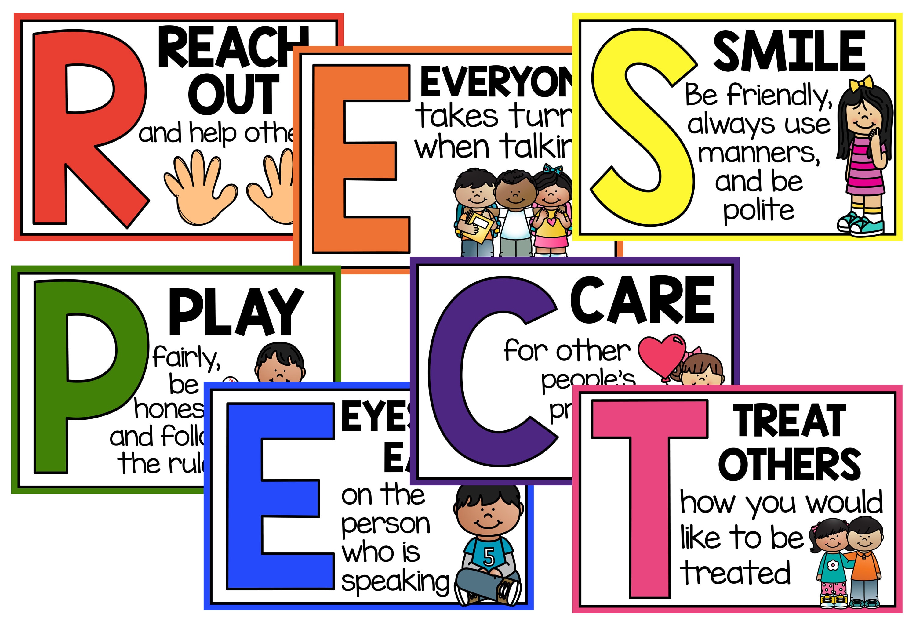 Respect Acrostic Poem Poster Set - Classroom Decor - Etsy Australia