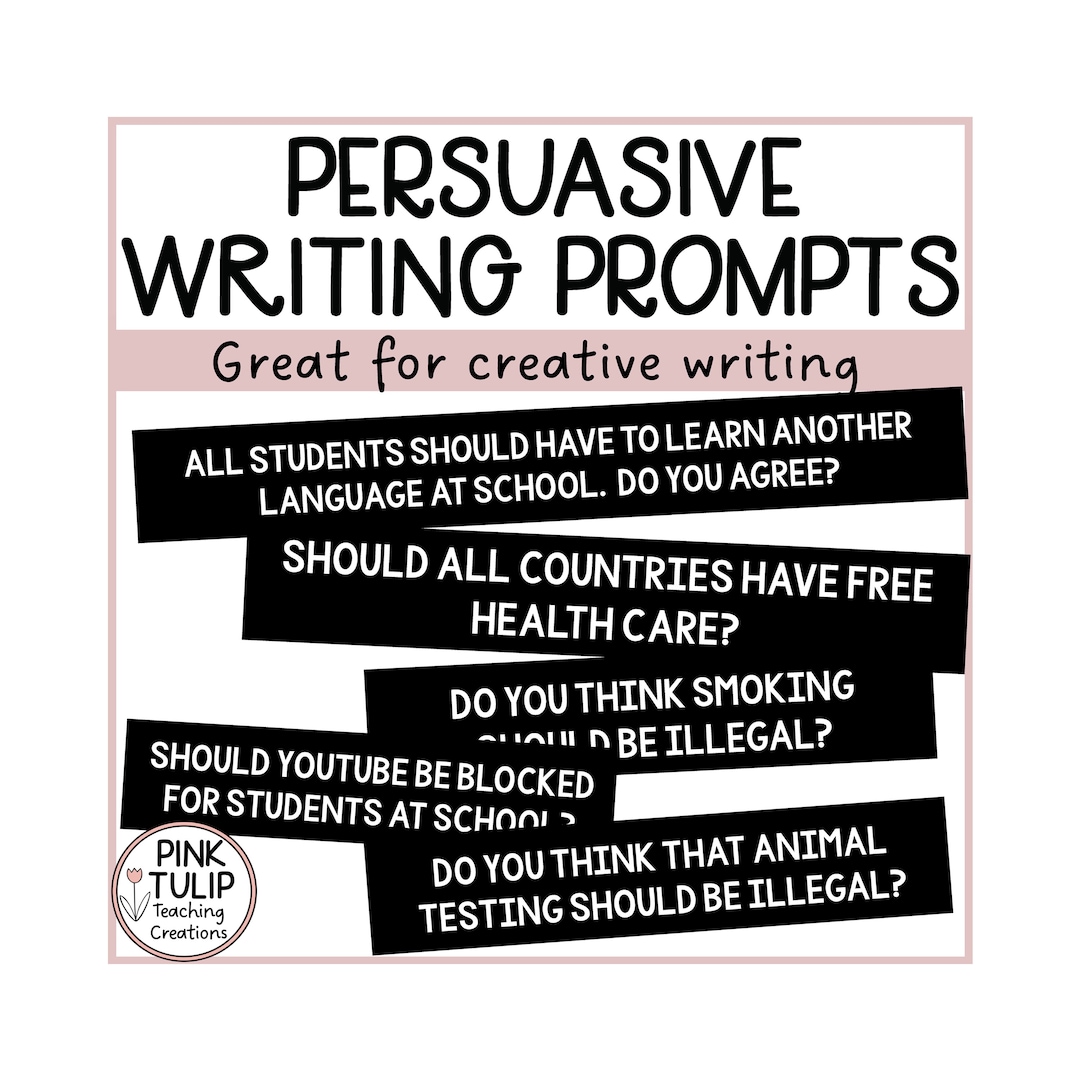 Persuasive Writing Prompts - Lightning Writing - Etsy