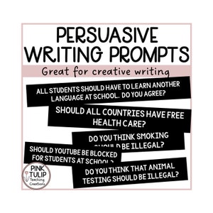 Persuasive Writing Prompts - Lightning Writing - Etsy