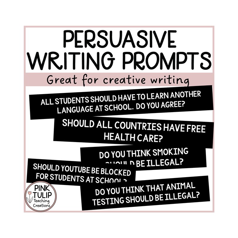 Persuasive Writing Prompts - Lightning Writing - Etsy