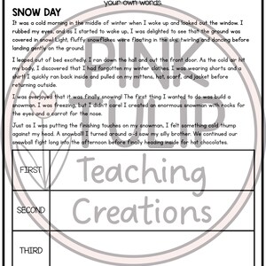Recount Writing - Sequencing Worksheets - Etsy