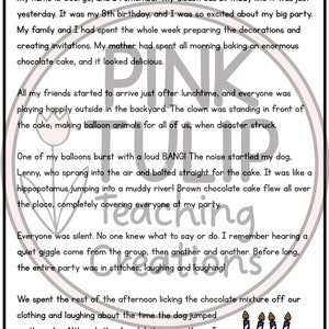 Recount Text Examples - Ten Reading Samples With Comprehension - Etsy