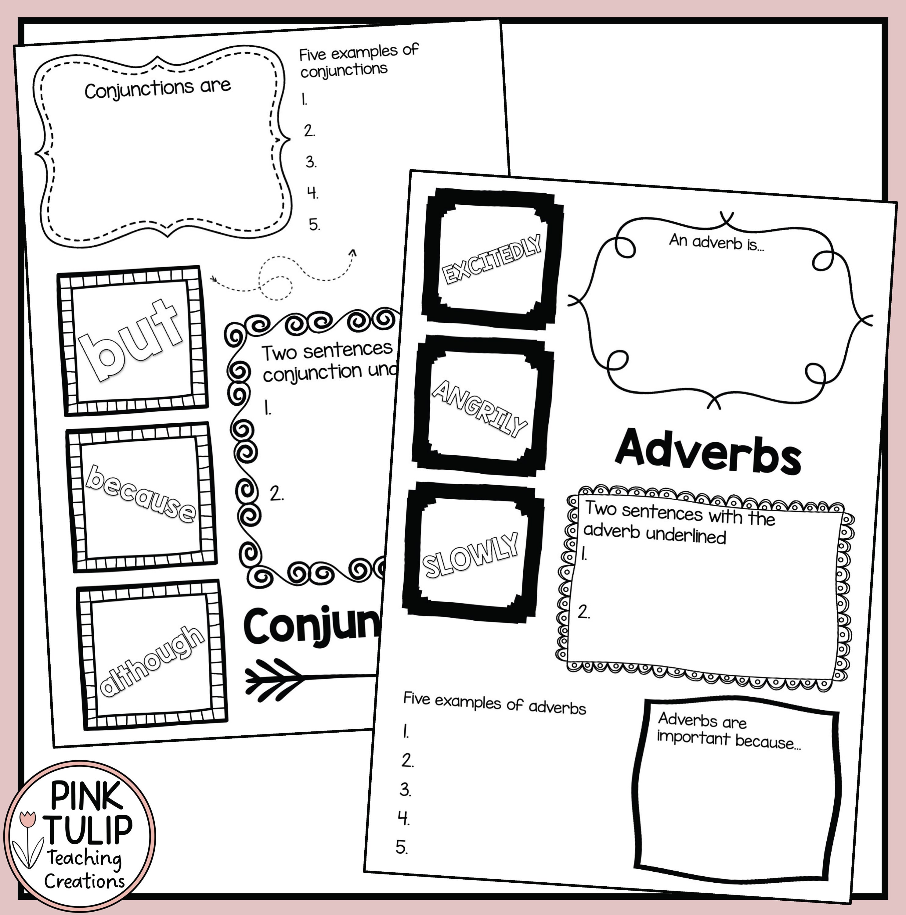 Parts of Speech Reflection Activity - Etsy