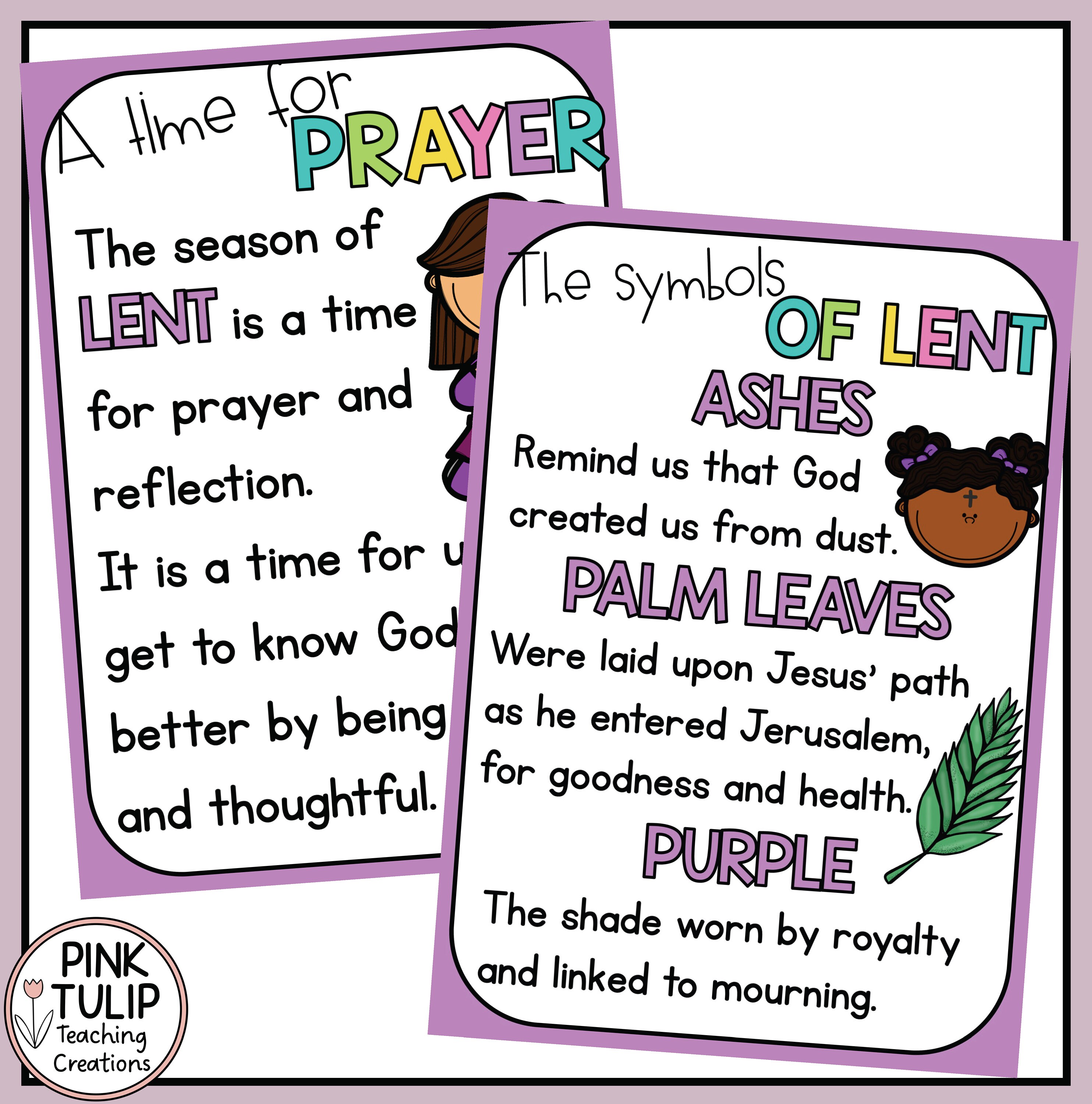 Lent Posters - Classroom Decor - Etsy