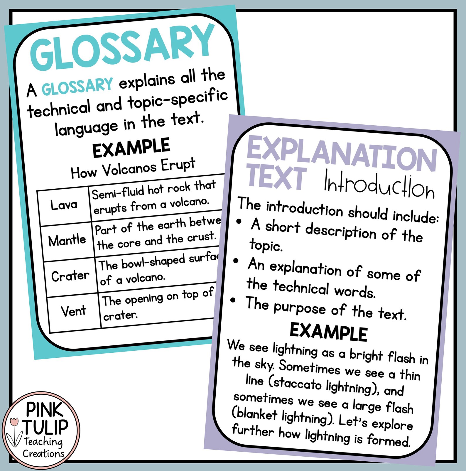 Explanation Text Posters - Classroom Decor - Etsy