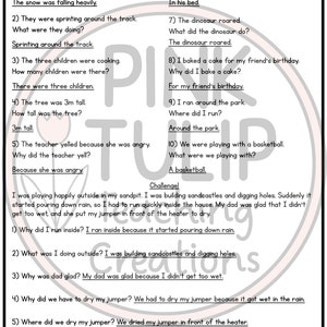 Implied Vs Literal Questions - Worksheets With Answers - Etsy