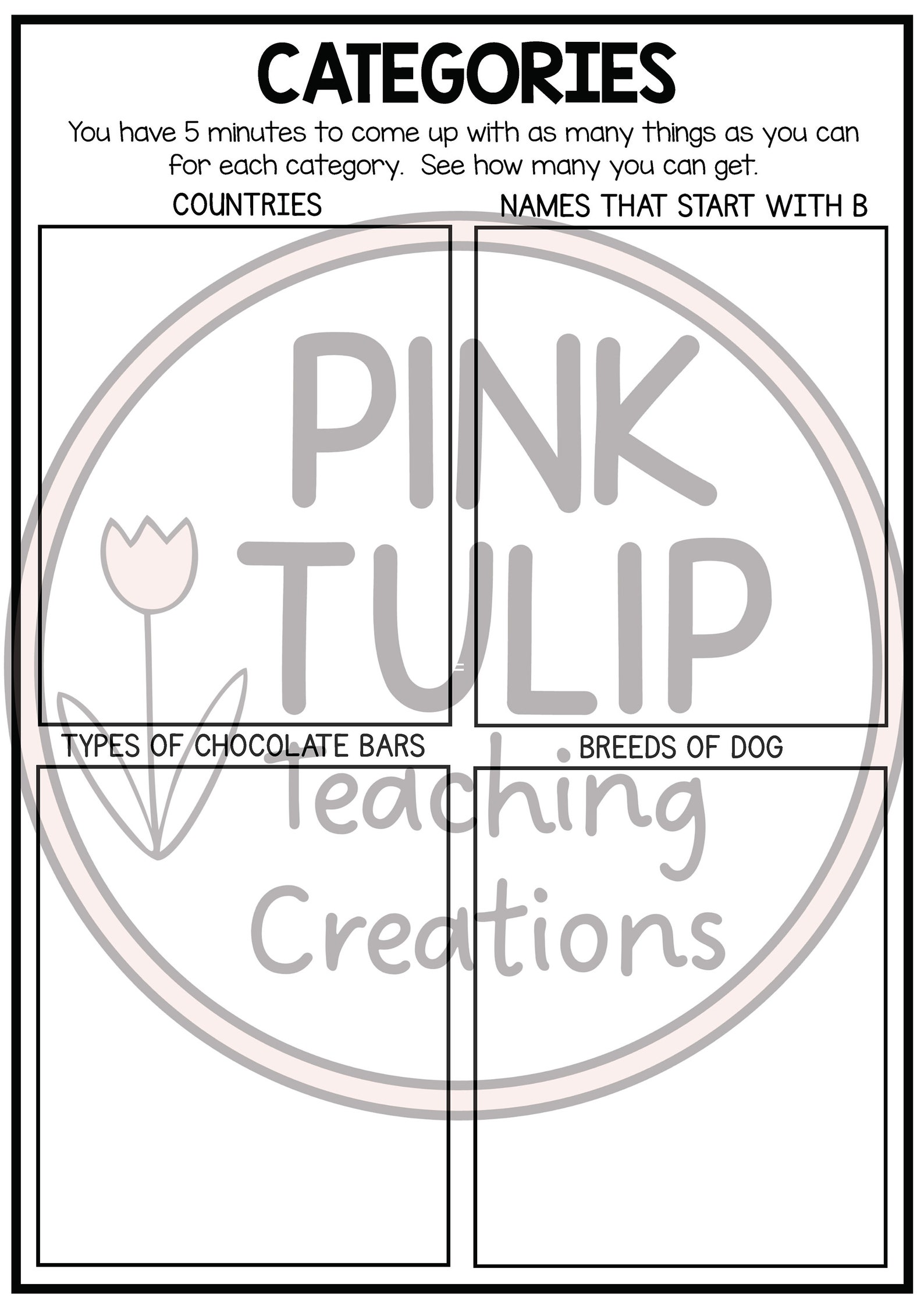 No Prep Early Finisher Worksheet Pack - Great for Substitute Teachers ...