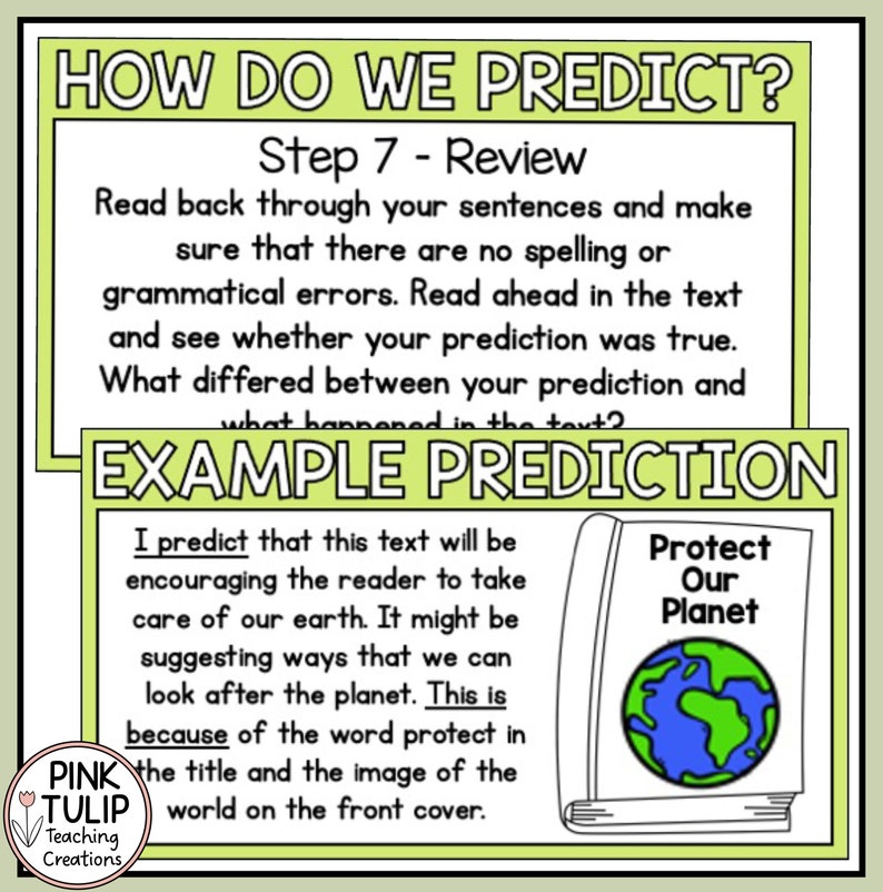 Making Predictions (predicting) Reading Strategy Powerpoint - Guided Teaching - Etsy