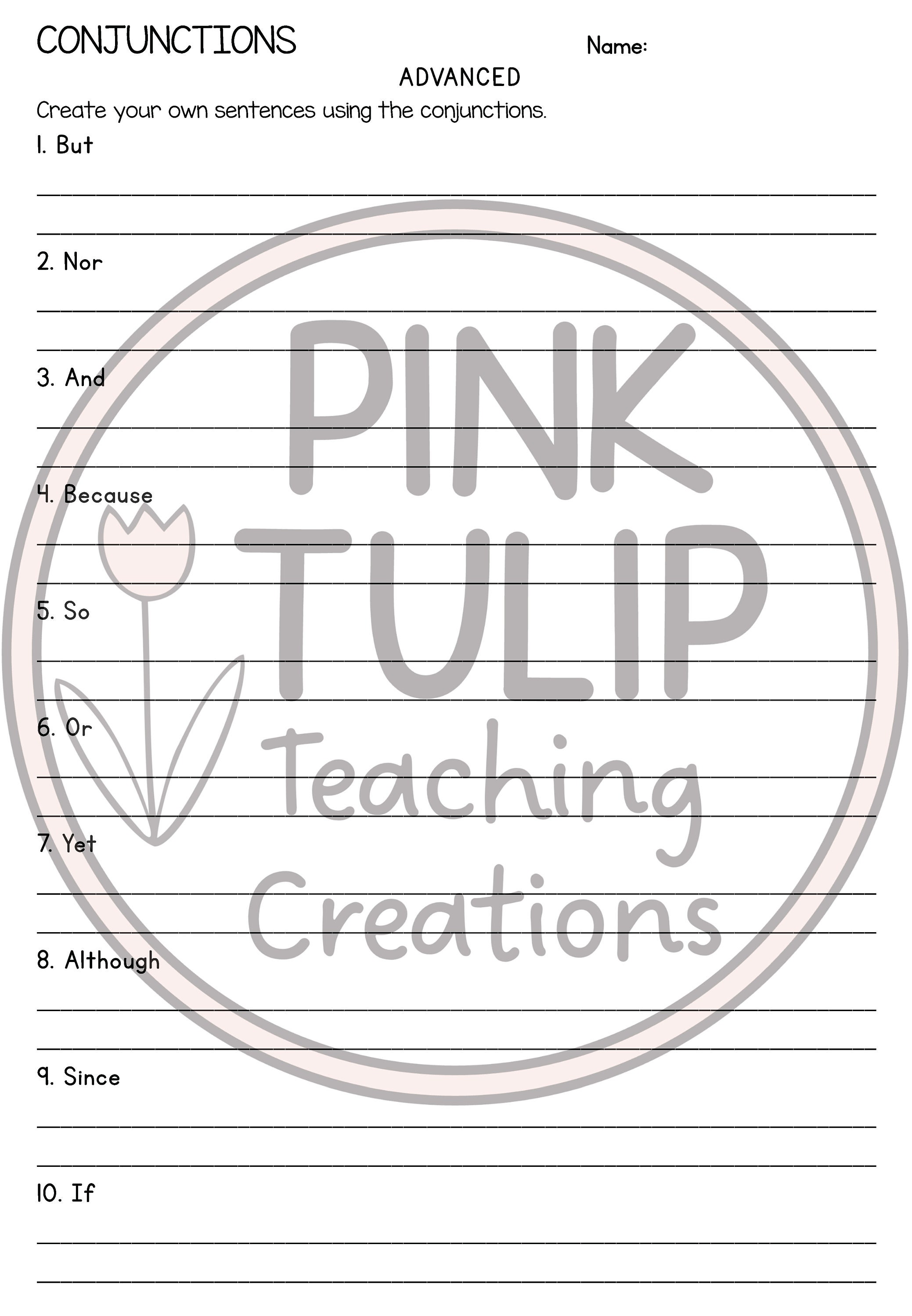 Contractions, Conjunctions, Abbreviations - Grammar Worksheets With ...